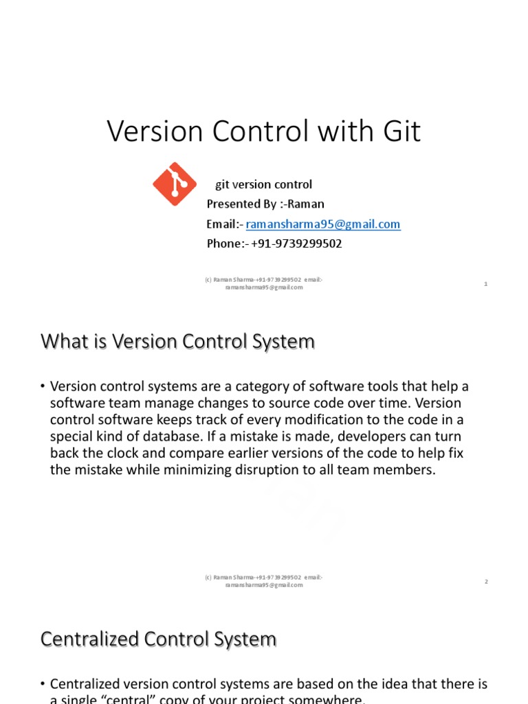 Version Control With Git | Download Free PDF | Version Control | Directory (Computing)