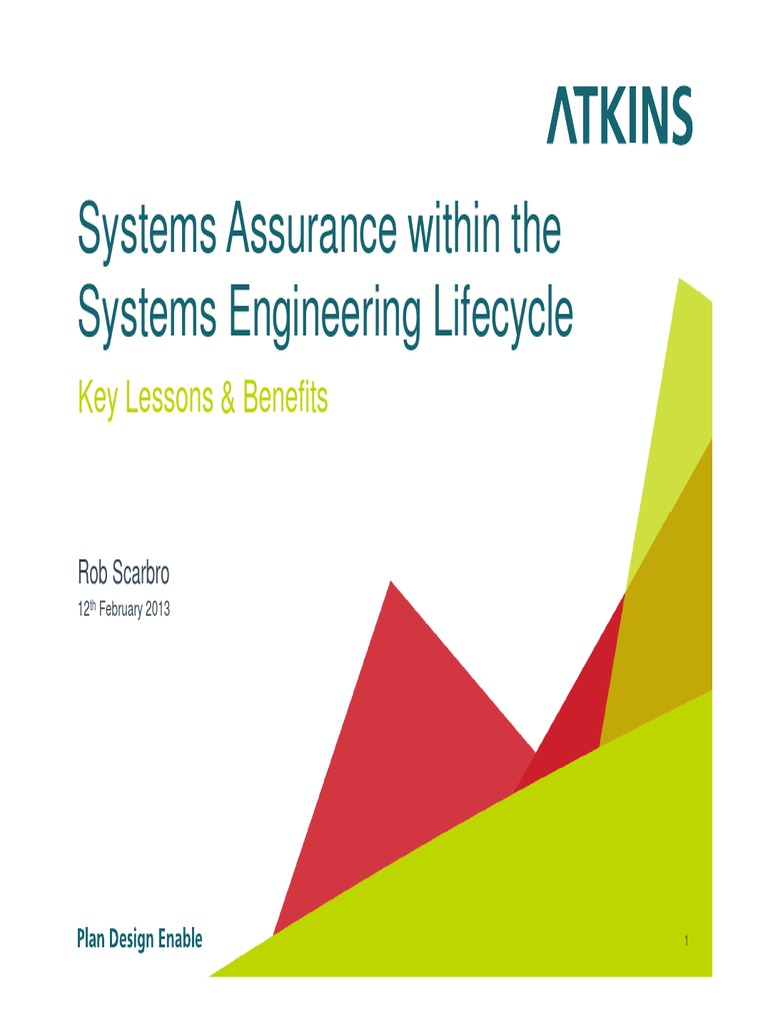 Systems Assurance Within The Systems Engineering Lifecycle: Key Lessons ...