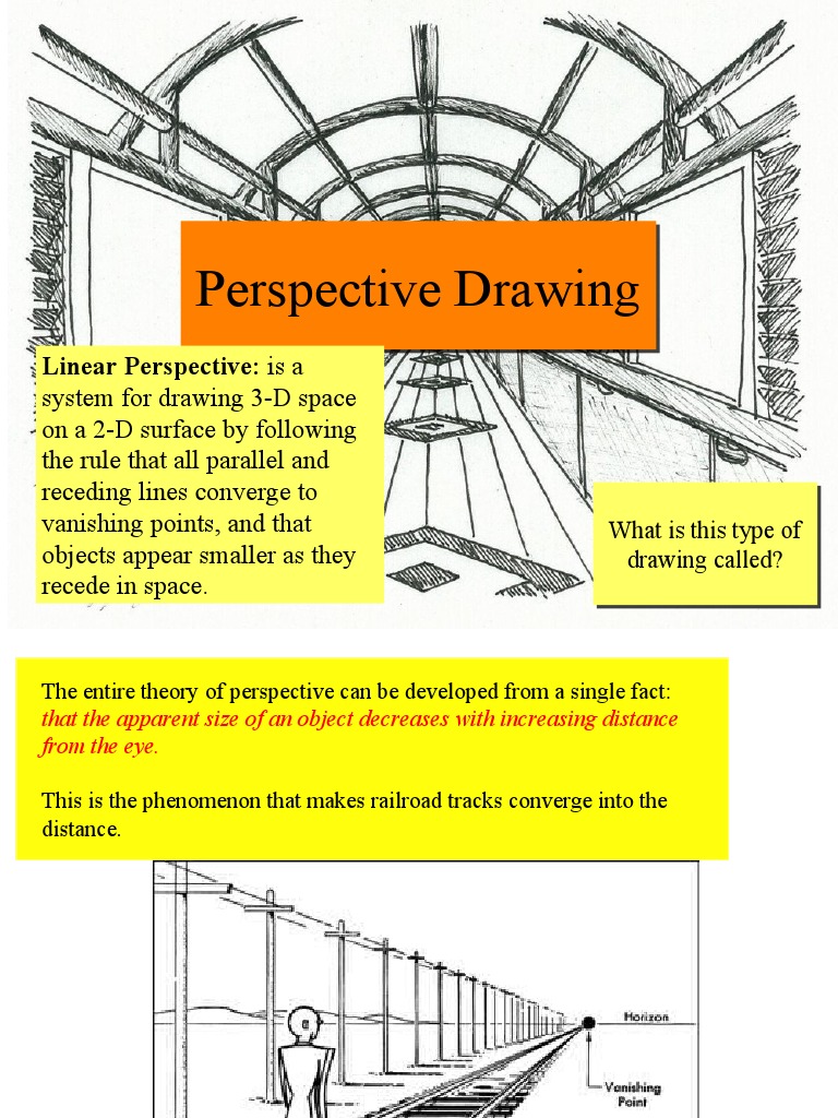Perspective Drawing Perspective Drawing: Linear Perspective: Is A | PDF ...