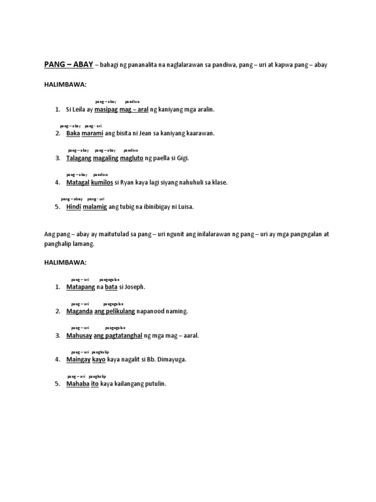 Filipino Pointers 3Q GR5 | PDF