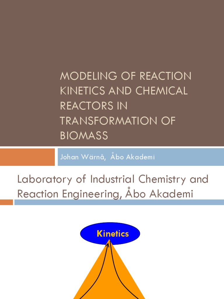 Modelling Reactors Kinetics PDF | PDF | Chemical Kinetics | Chemical ...