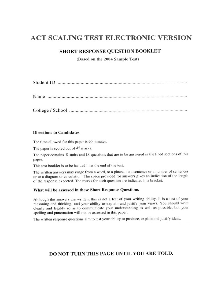 SRT Paper Printable | PDF