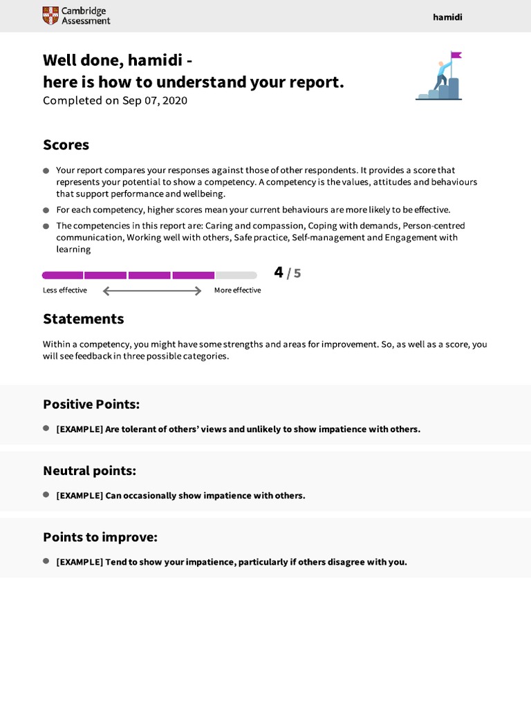 Cambridge Personality Style Questionnaire (CPSQ) For Teachers | PDF