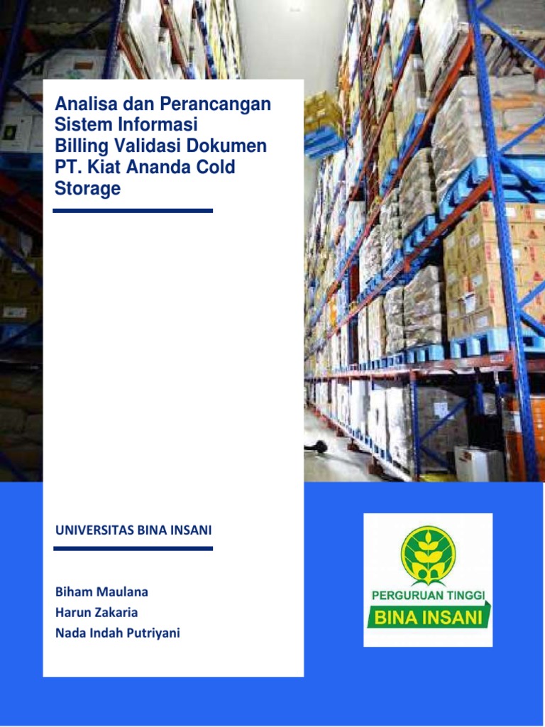 Revisi Tugas Besar PT. KIat ANanda Cold Storage Pertemuan 12 PDF | PDF
