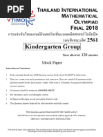 Timo Practice Paper I p3 | PDF | Numbers | Fraction (Mathematics)