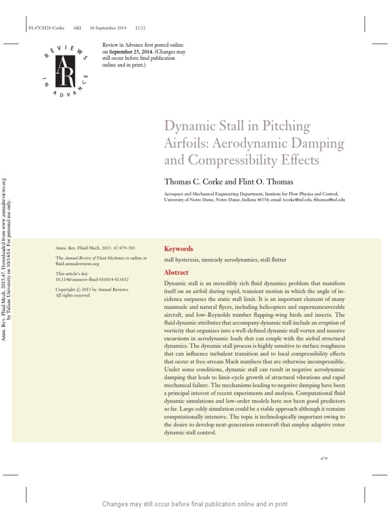 Dynamic Stall in Pitching Airfoils: Aerodynamic Damping and ...
