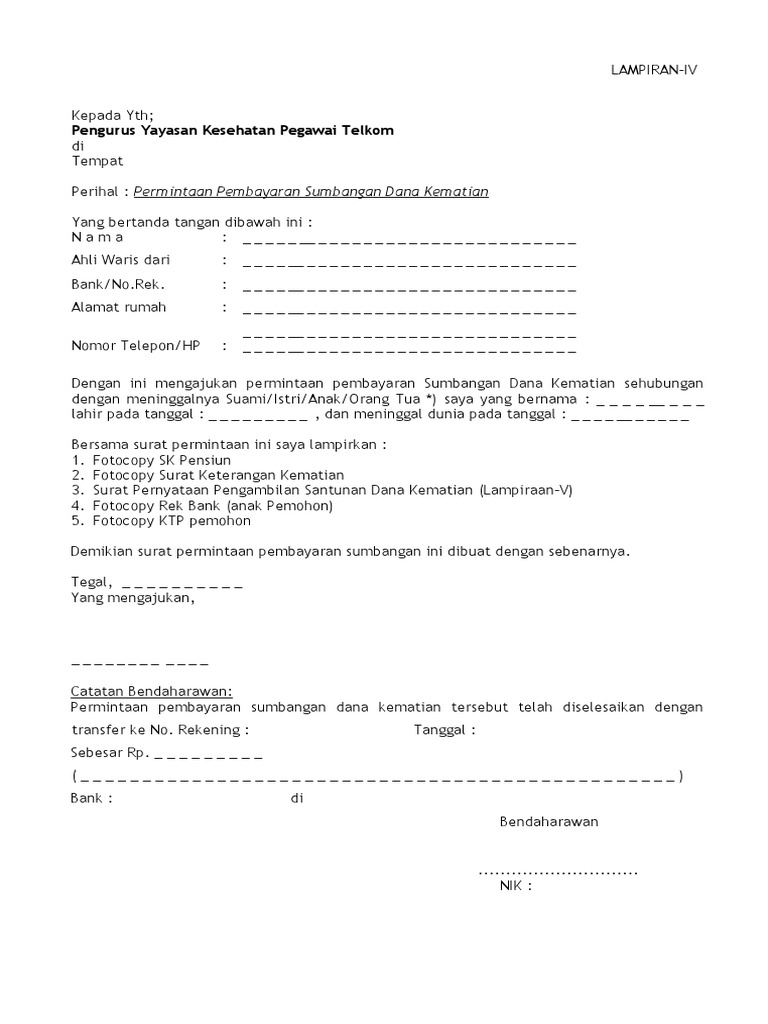 Form Yakes-IV | PDF