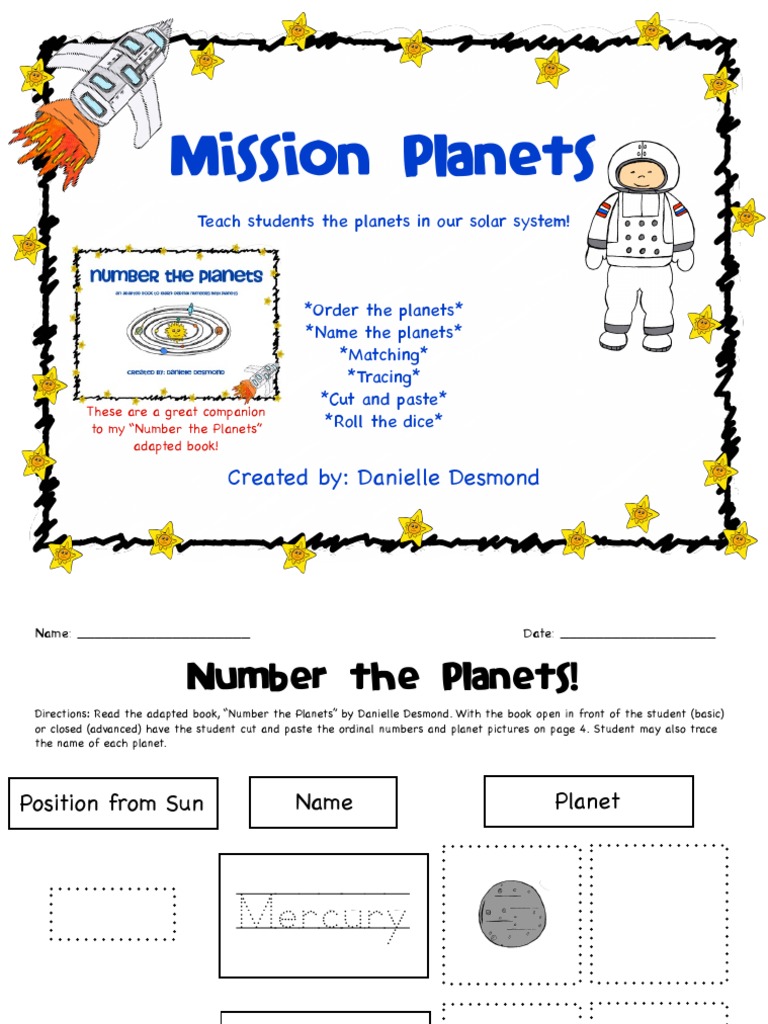 Mission Planets: Created By: Danielle Desmond | PDF | The Planets | Planets