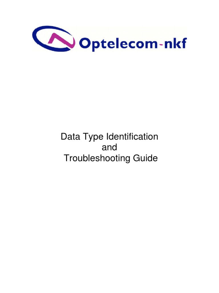 Data Type ID Troublshooting V4 | PDF | Telecommunications ...