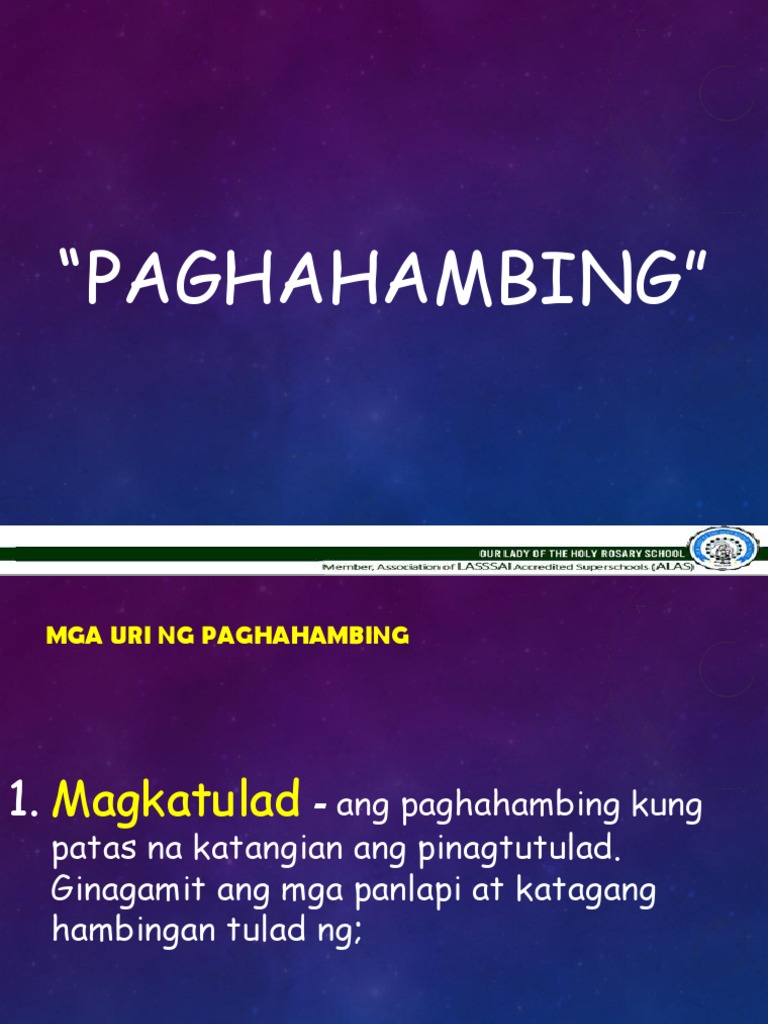 Paghahambing | PDF