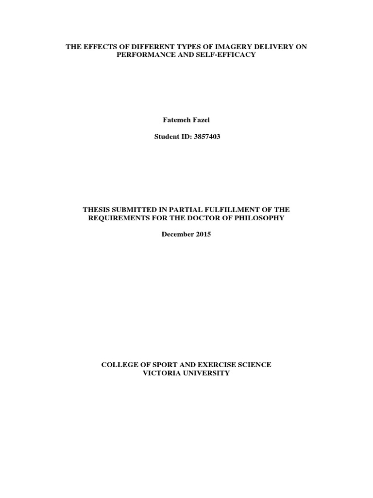 A1 - Fatemeh Fazel PDF | PDF | Perception | Self Efficacy