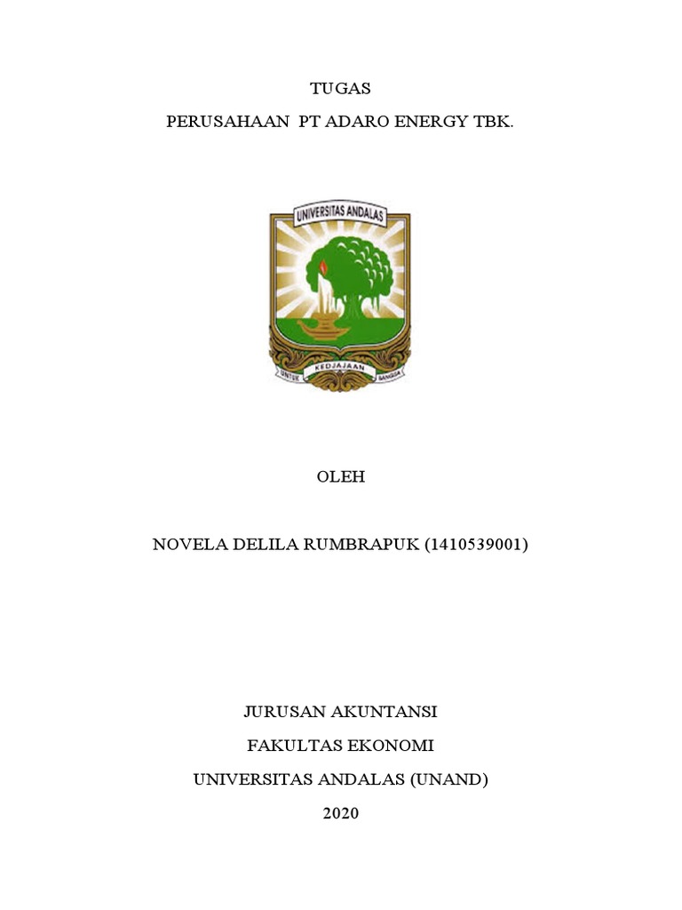 Profil PT Adaro Energy Tbk. 2020 | PDF