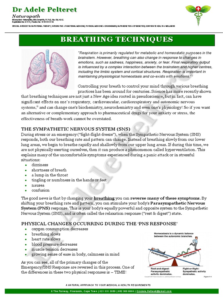 DR AP - BREATHING TECHNIQUES (2020v2) | PDF