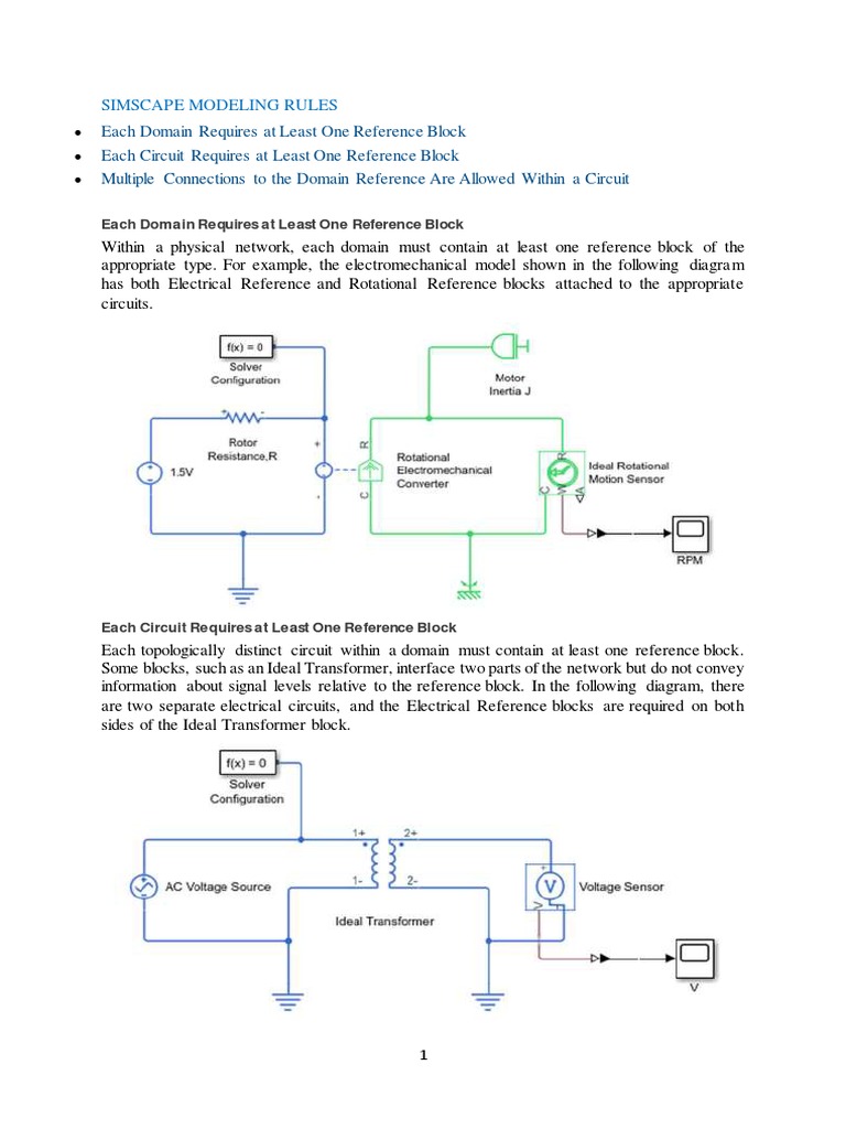 Simscape Modeling Rules | PDF | Electrical Network | Transformer
