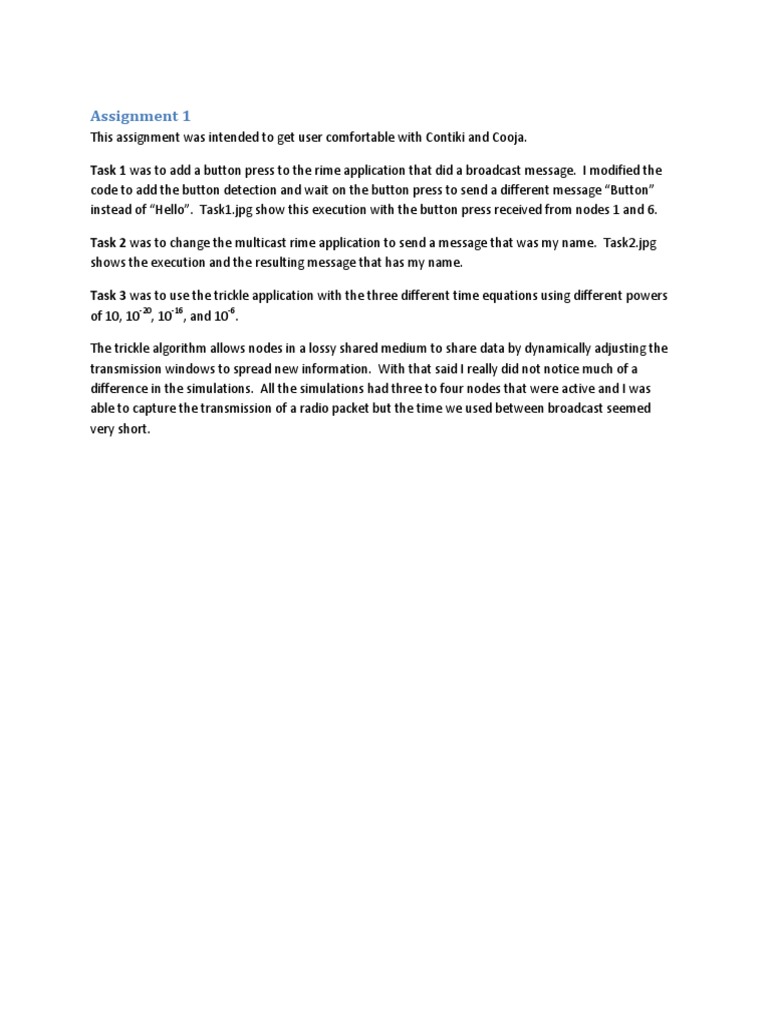 Assignment 1 - Solution | PDF