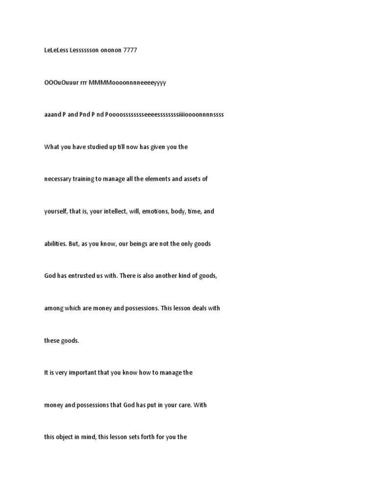 Lesson 7 | PDF | Tithe | Seven Deadly Sins