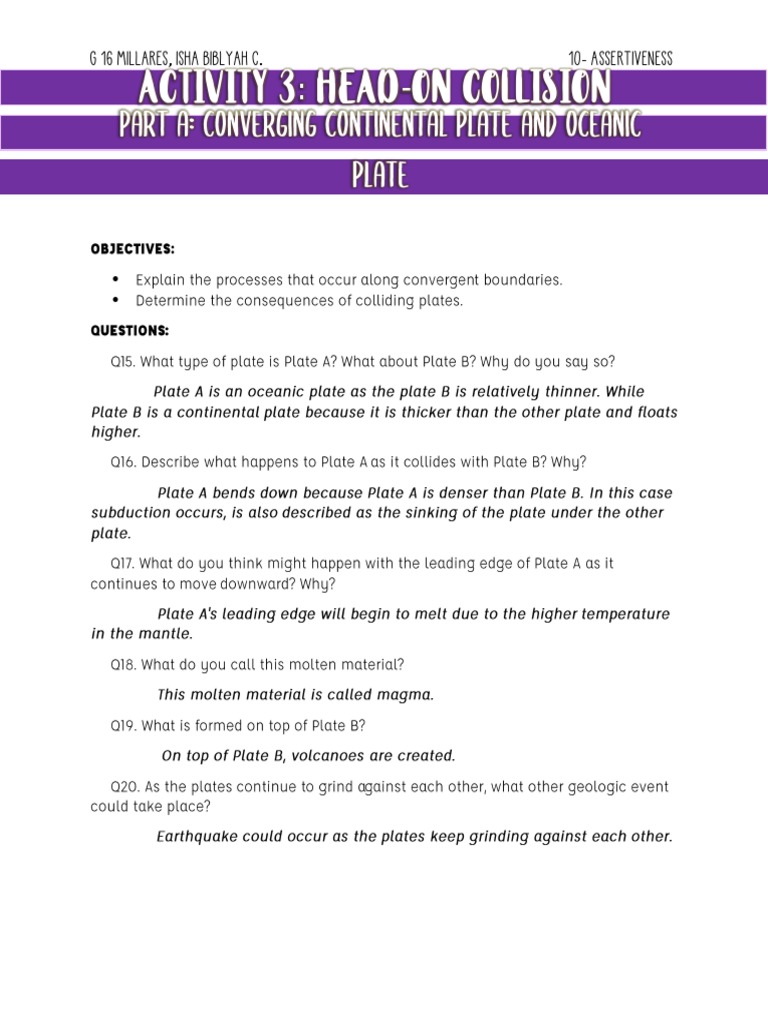 Activity 3: Head-On Collision | PDF