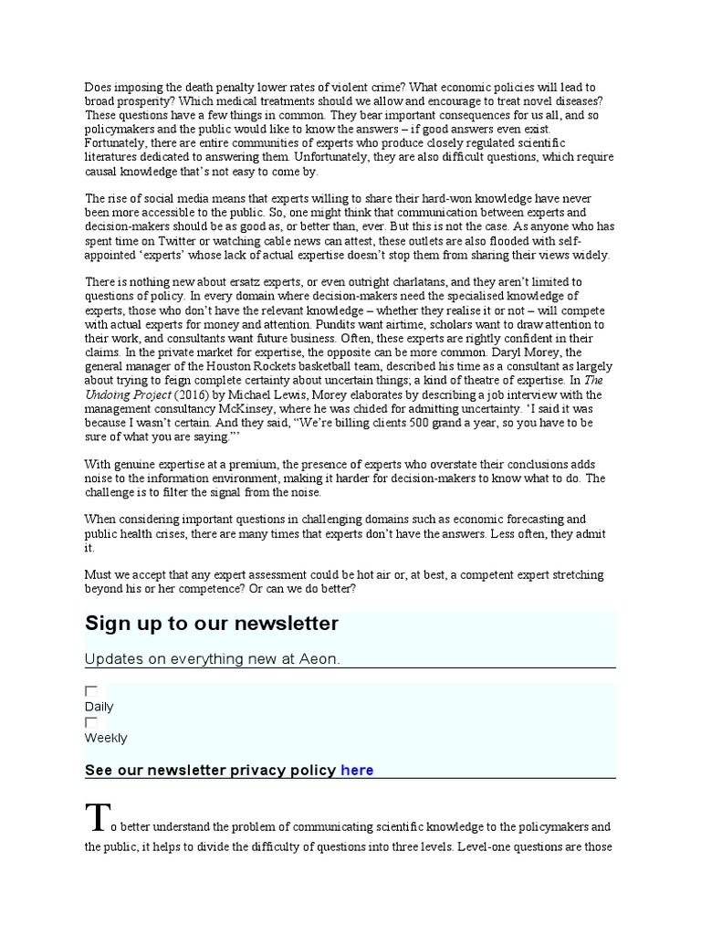 Confidence Tricks | PDF | Expert | Question