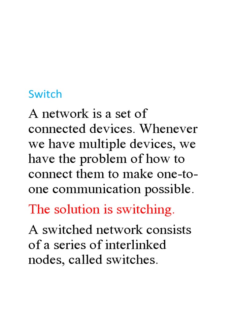 An Introduction to Switching Technologies in Networking: Circuit ...