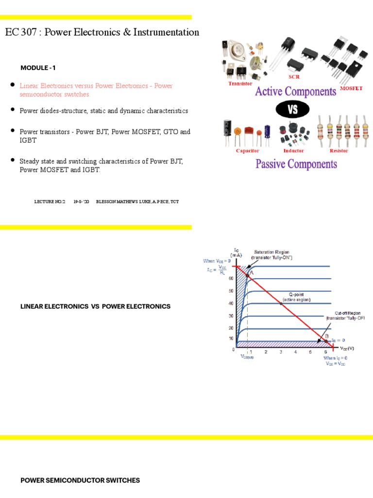EC 307 Power Electronics Components | PDF