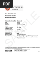 Conners 3rd - Self | PDF