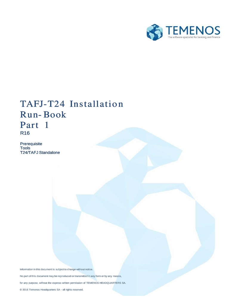 Tafj t24 Installation Runbook PDF | PDF | Property Law | Civil Law ...