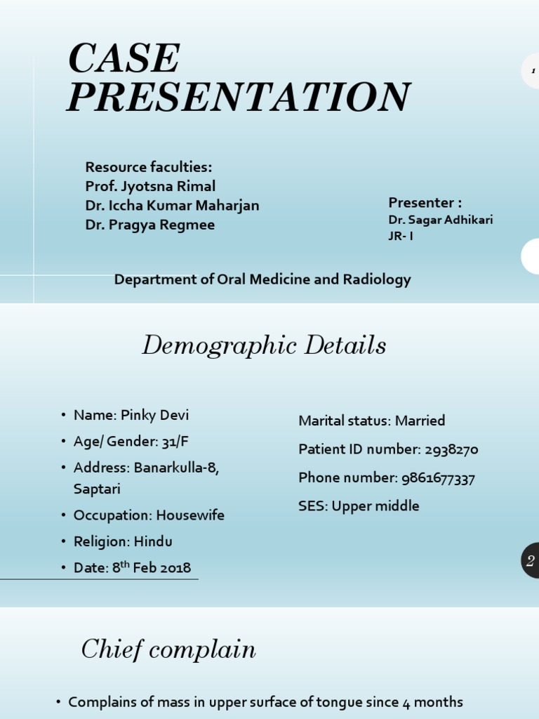 Case Presentation - Oral Fibroma | PDF | Mouth | Clinical Medicine