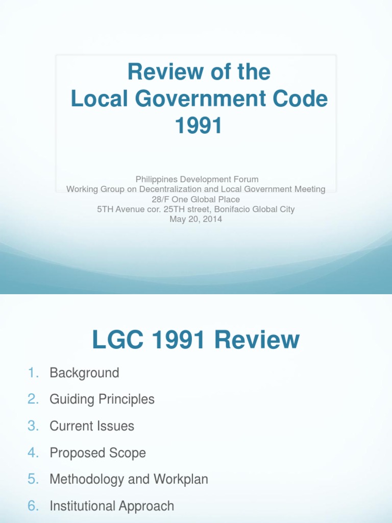 Review of The LGC Presentation | PDF | Decentralization | Governance