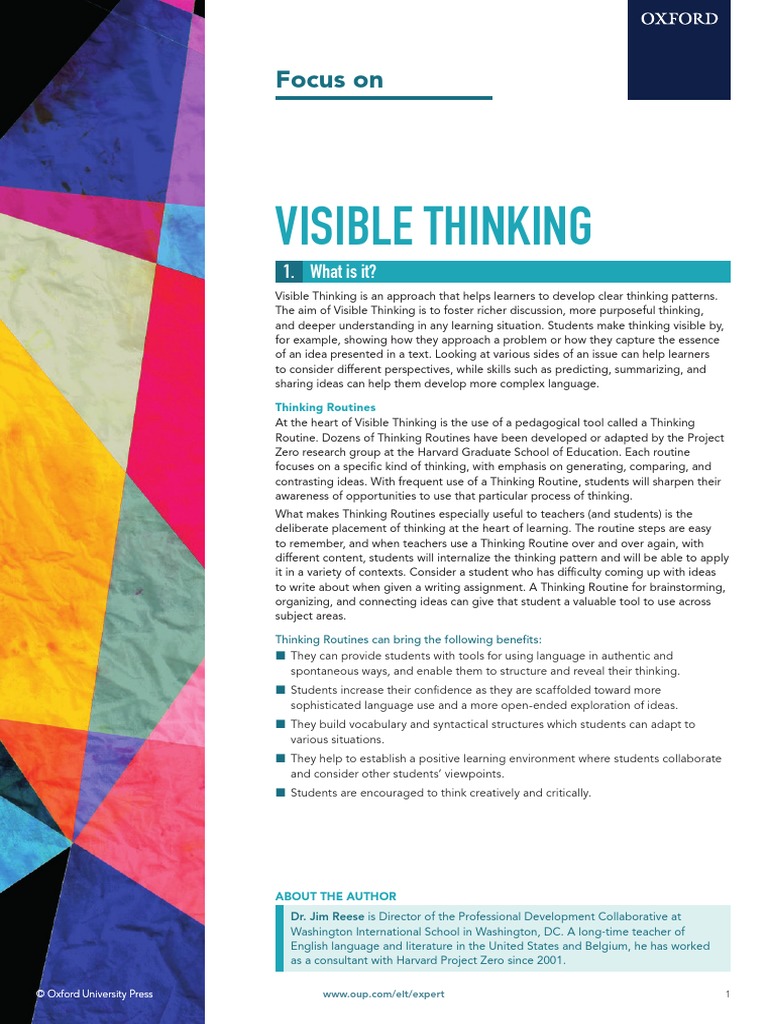 Oup Focus Visible Thinking PDF | PDF | Learning | Teachers