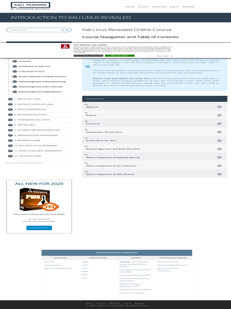 Introduction To Kali Linux Revealed PDF | PDF | Http Cookie | Linux