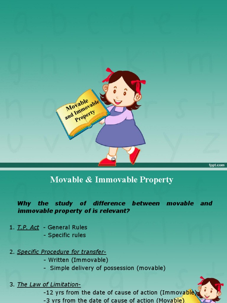 Difference Between Movable and Immovable Property | PDF