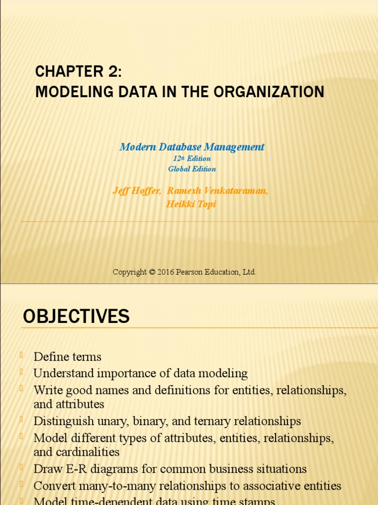 Modeling Data in The Organization: Modern Database Management | PDF | Identifier | Information ...