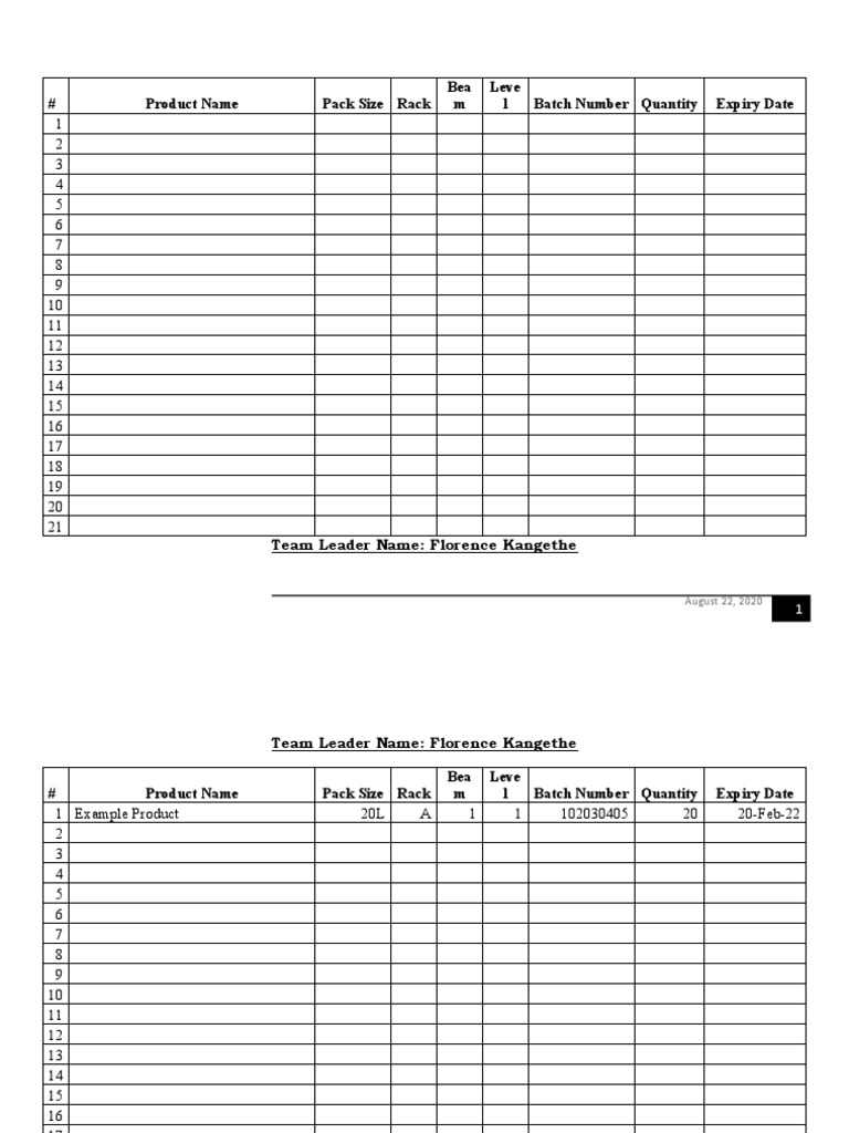 Stock Count Template | PDF | Numbers | Teaching Mathematics