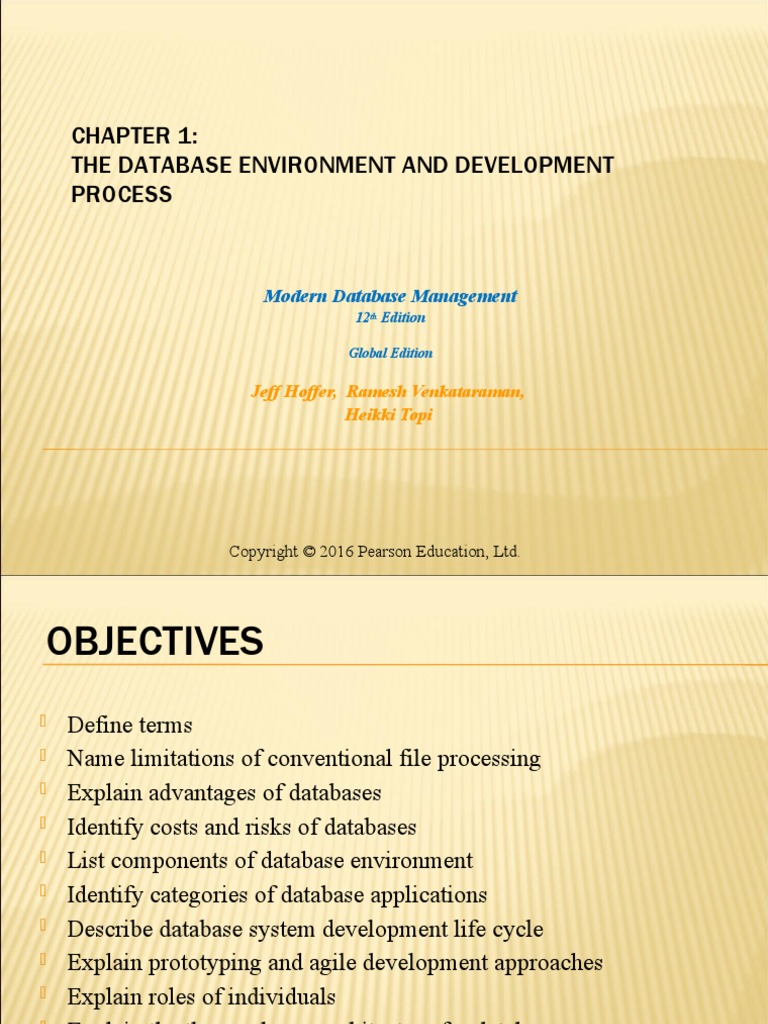 The Database Environment and Development Process | PDF | Databases | Conceptual Model