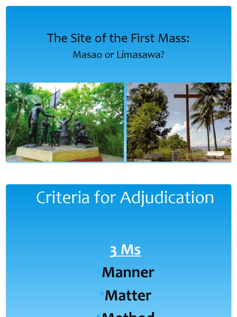 The Site of The First Mass:: Masao or Limasawa? | PDF | Geography | Age ...