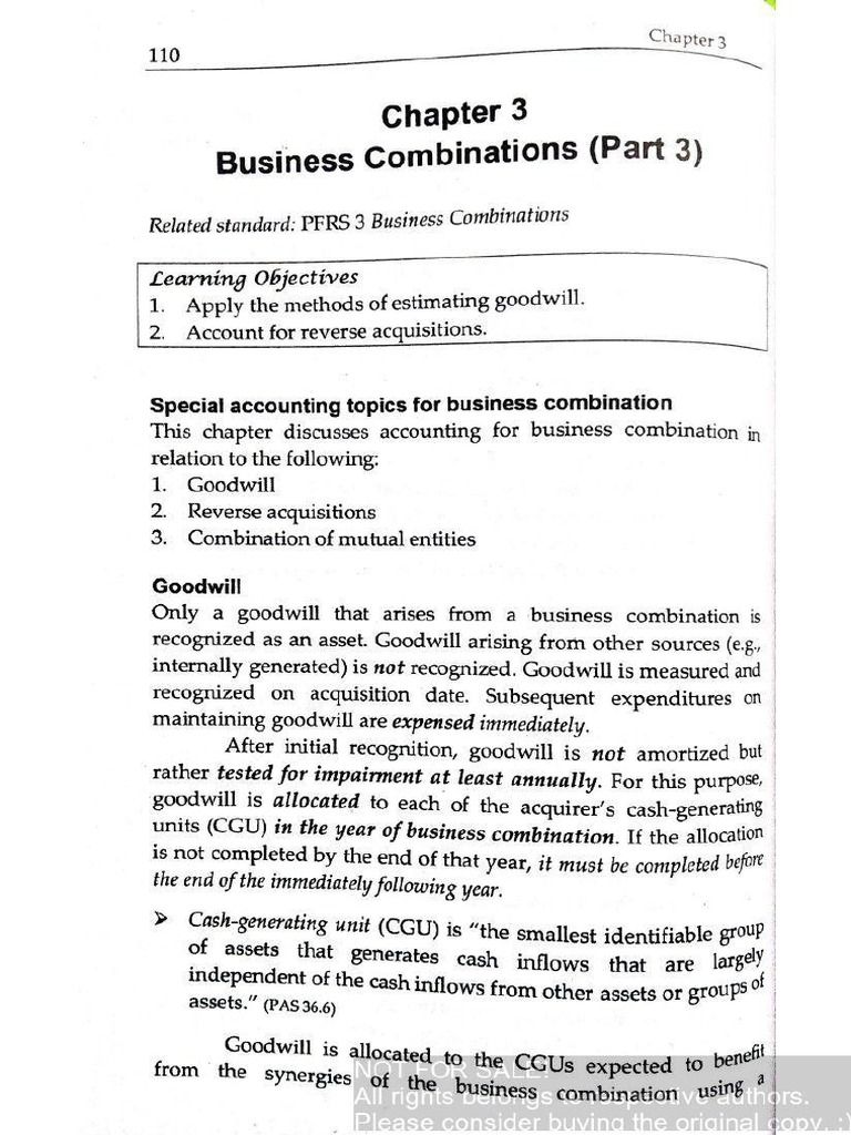 Chapter 3 - Business Combinations (Part 3) | PDF