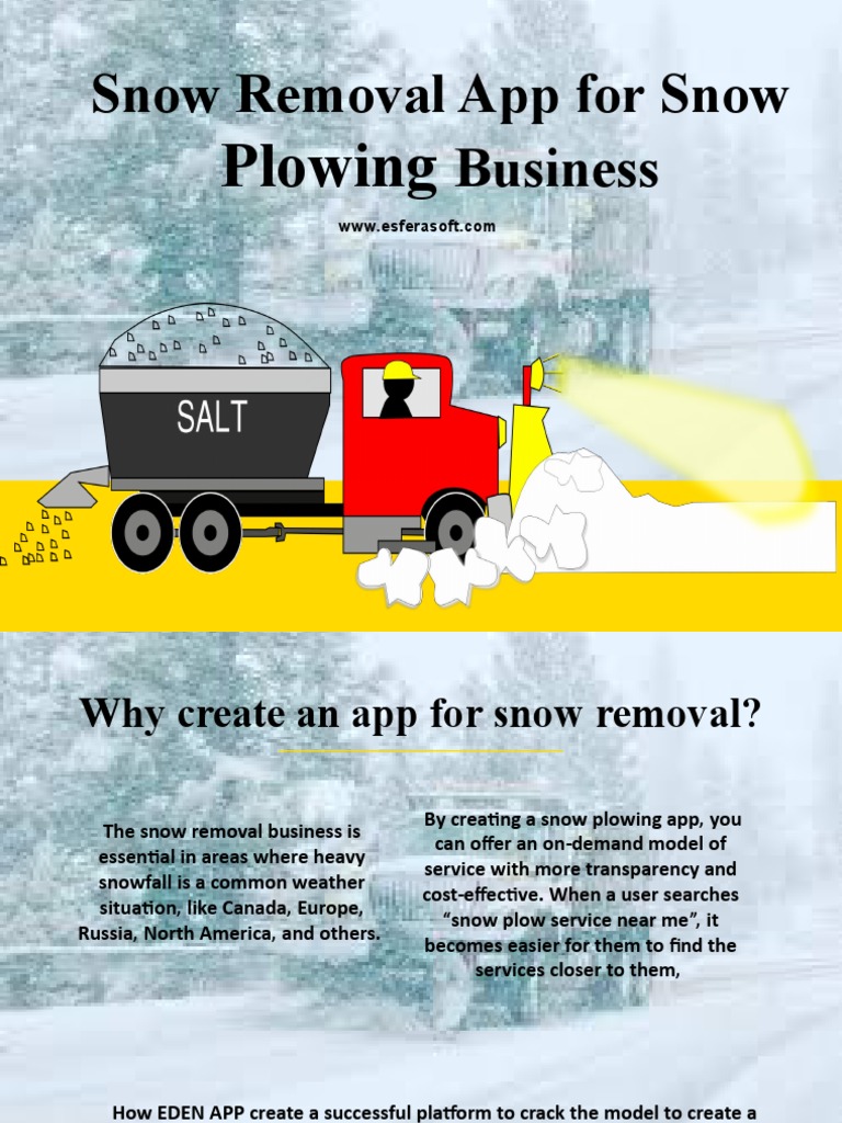 On Demand Snow Removal App | PDF | Mobile App | Weather