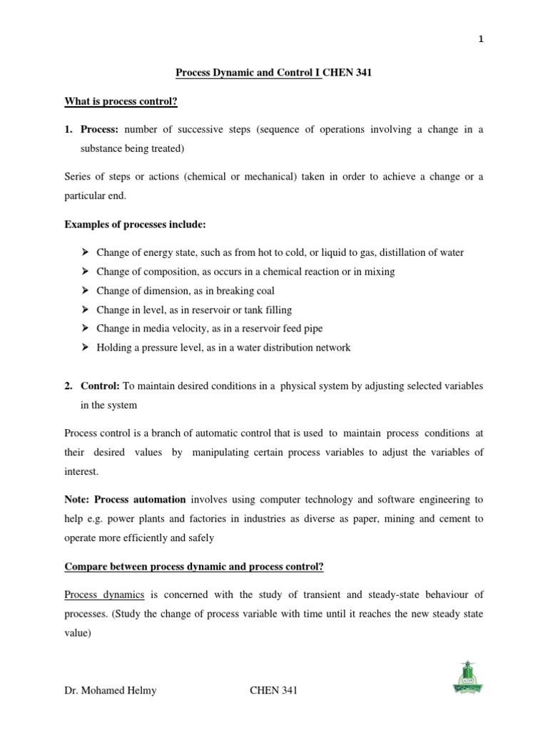 11process Control Fundamentals PDF | PDF | Control Theory | Process Control