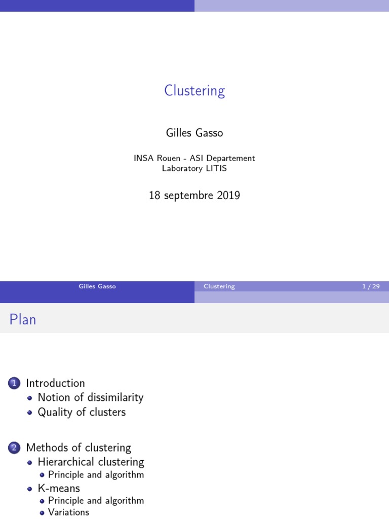 Clustering Methods | PDF | Cluster Analysis | Image Segmentation