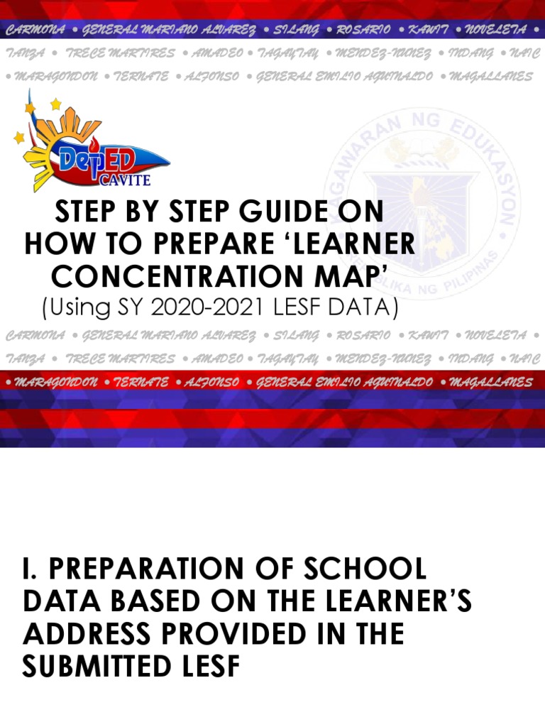 Step by Step Guide On How To Prepare Learner Concentration Map' | PDF