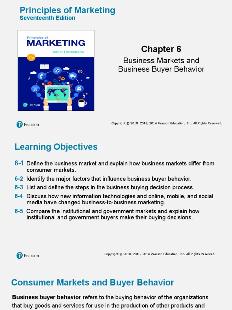 Principles of Marketing: Business Markets and Business Buyer Behavior ...