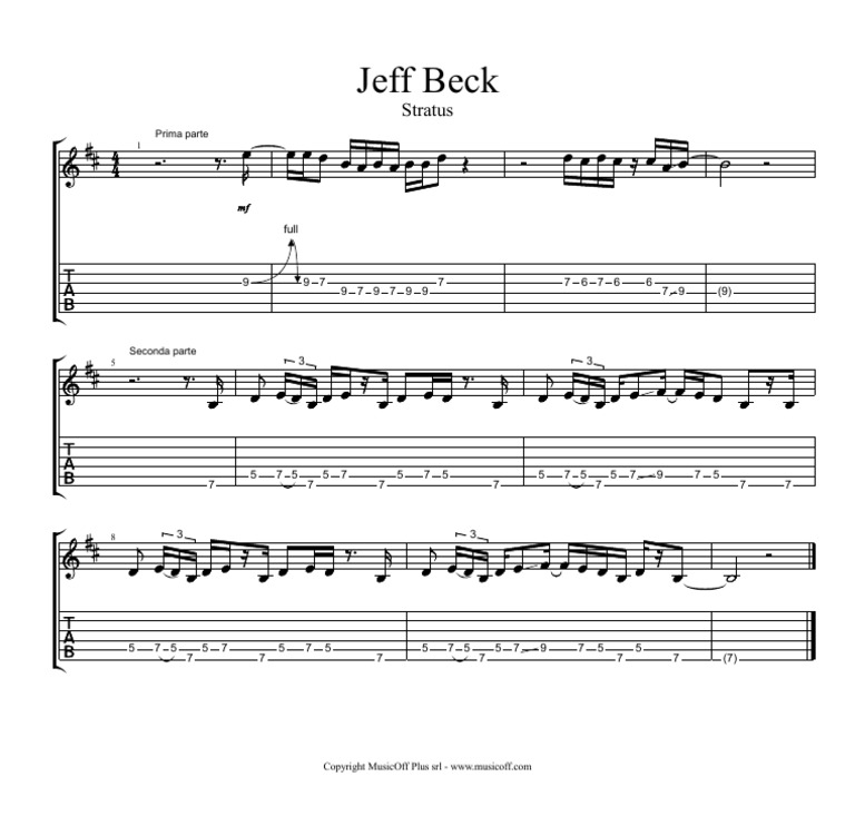 Jeff Beck Stratus | PDF