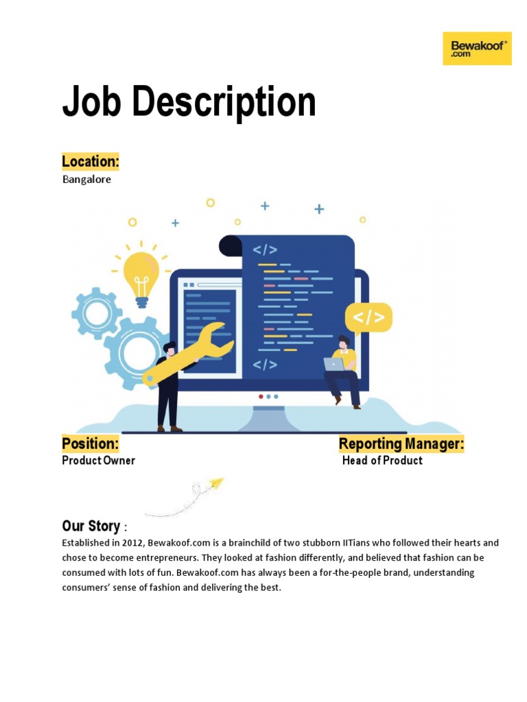 Bewakoof-Product Owner JD | PDF | Brand | E Commerce
