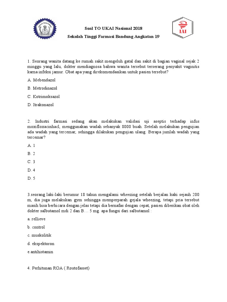 Soal TO UKAI | PDF