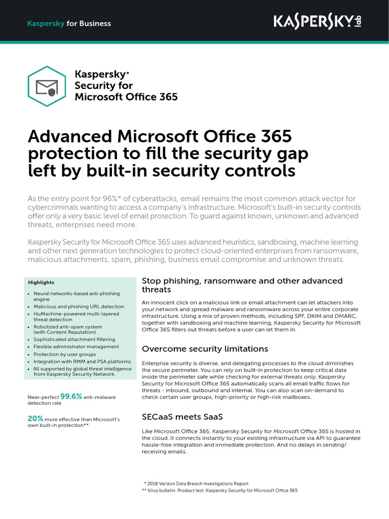 Advanced Microsoft Office 365 Protection To Fill The Security Gap Left ...