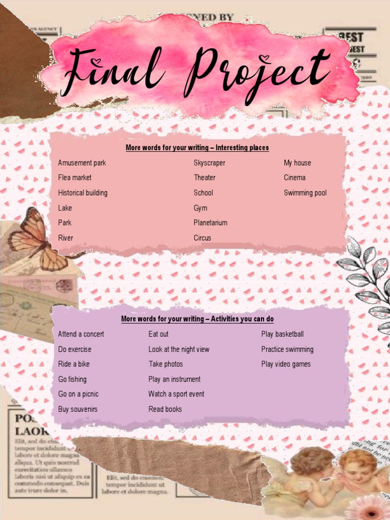 A Variety of Locations and Activities for Creative Writing Inspiration ...