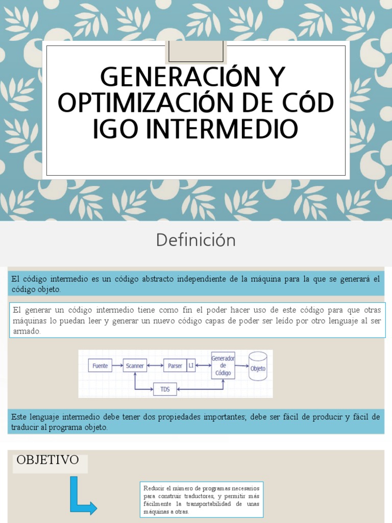 Generación y Optimización de Código Intermedio | PDF | Compilador ...