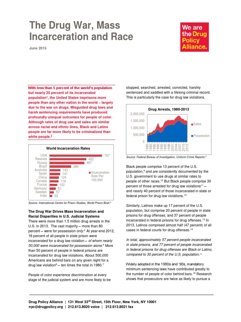 Drug Fact Sheet | PDF | Incarceration In The United States | Mandatory ...