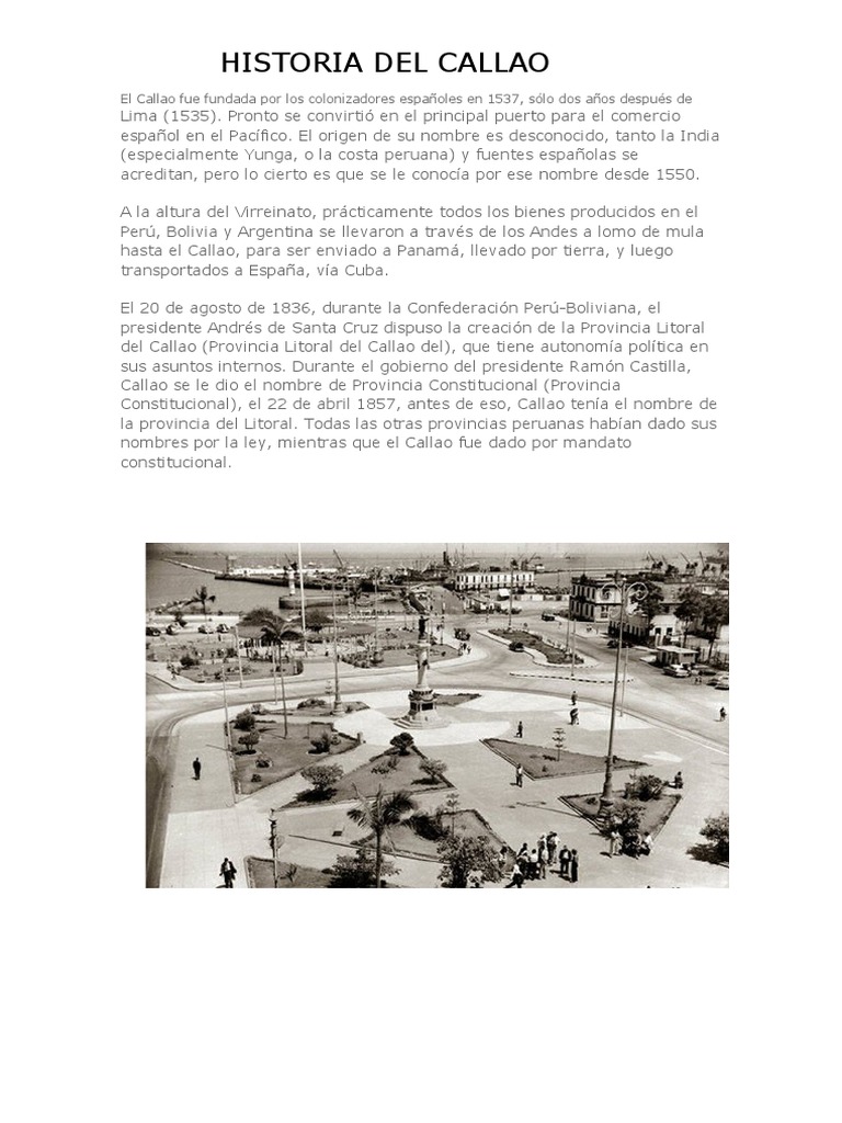 Historia Del Callao | PDF | Arqueología