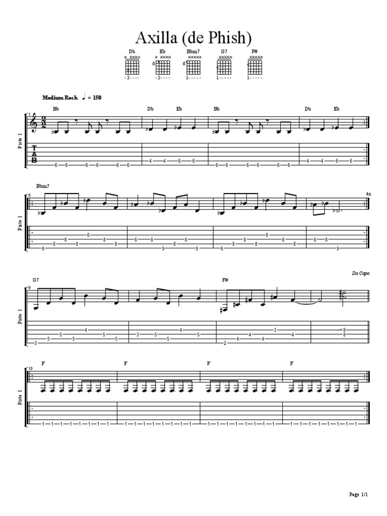 Axilla (Phish) Sheet Music | PDF